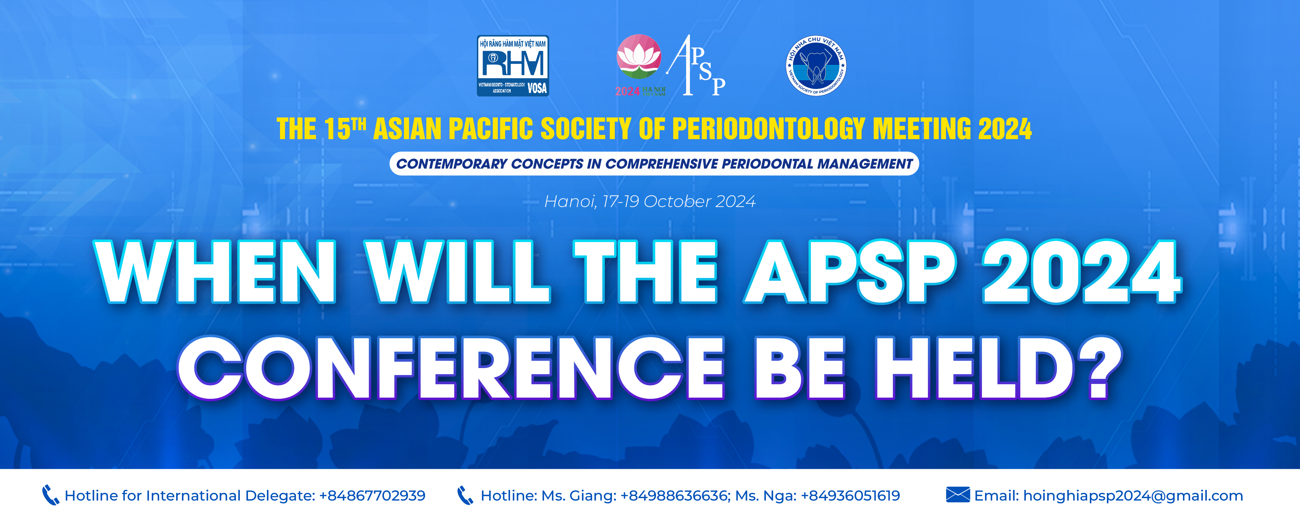 WHEN WILL THE APSP 2024 CONFERENCE BE HELD?
